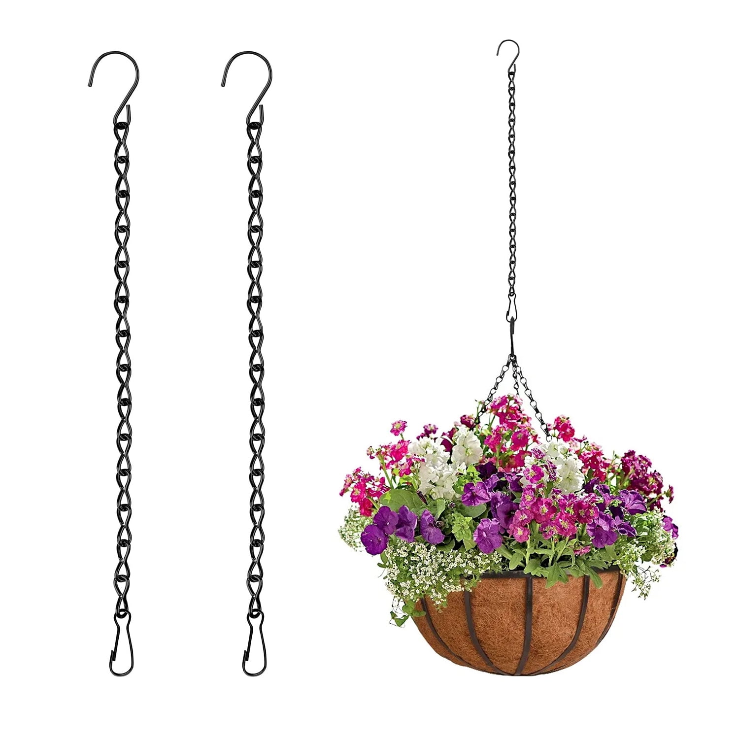 Hanging Chains with Hooks, 35 inch Chain for Hanging Plants, Silver ...
