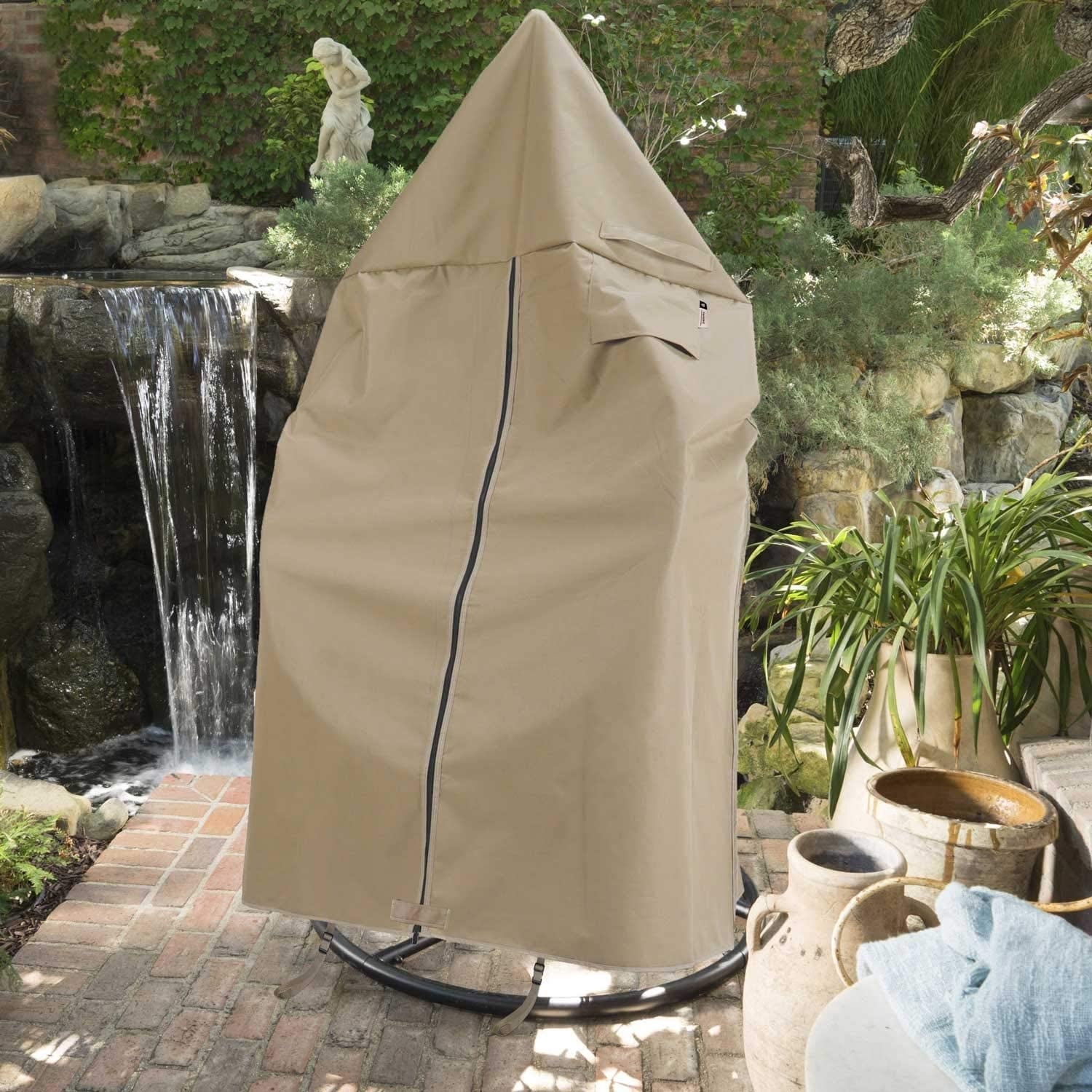 Hanging Chair Cover with Adjustable X-Lock System and Zipper, Easy On ...