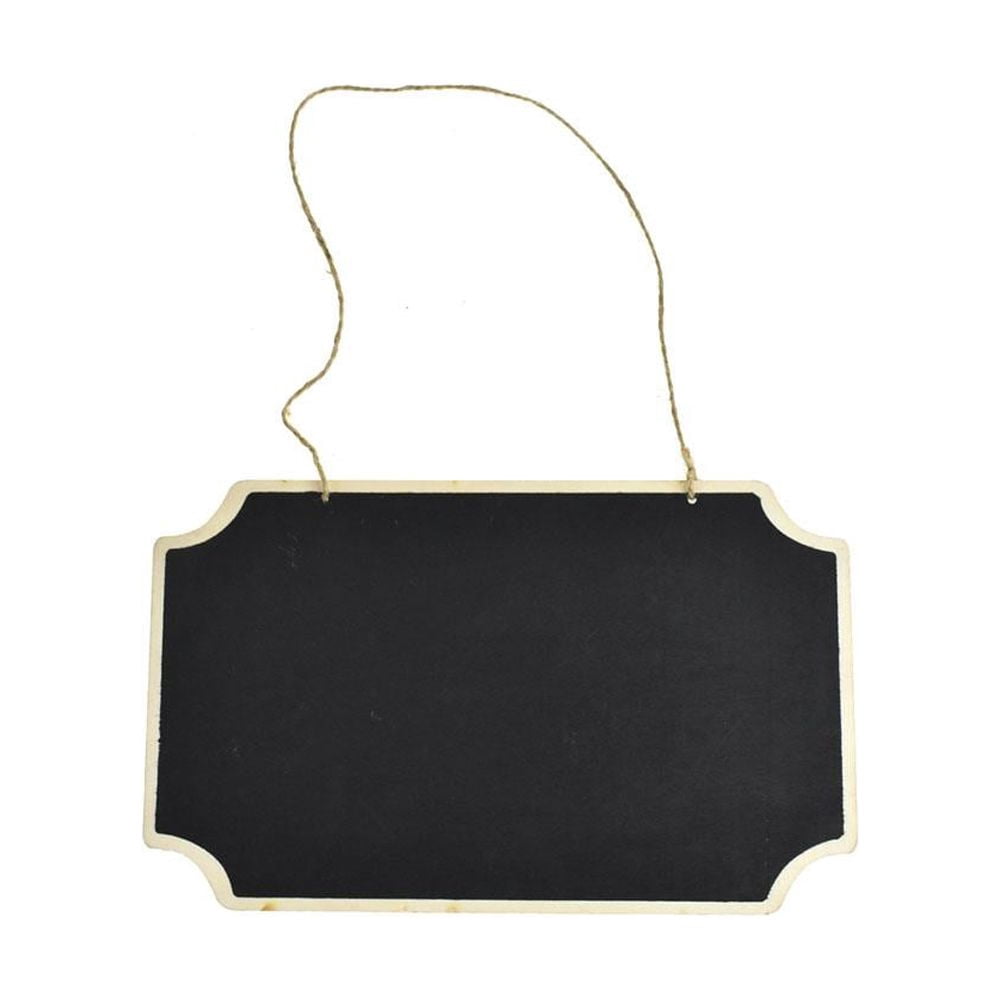 Hanging Chalkboard Sign, Rectangle Cut-Corners, 10-1/4-Inch - Walmart.com