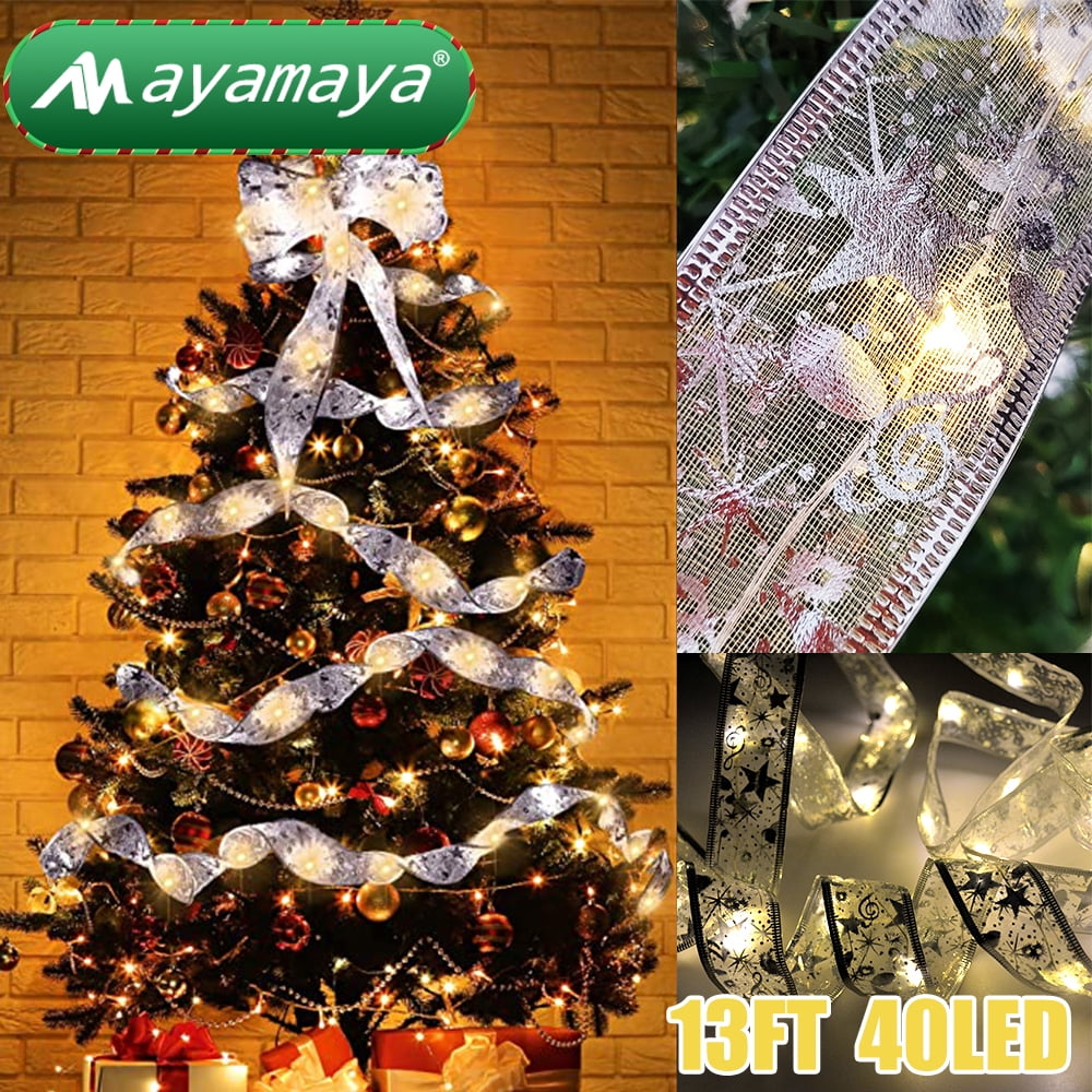 Hanging Christmas Ribbon Light for Halloween Thanksgiving Home Party ...