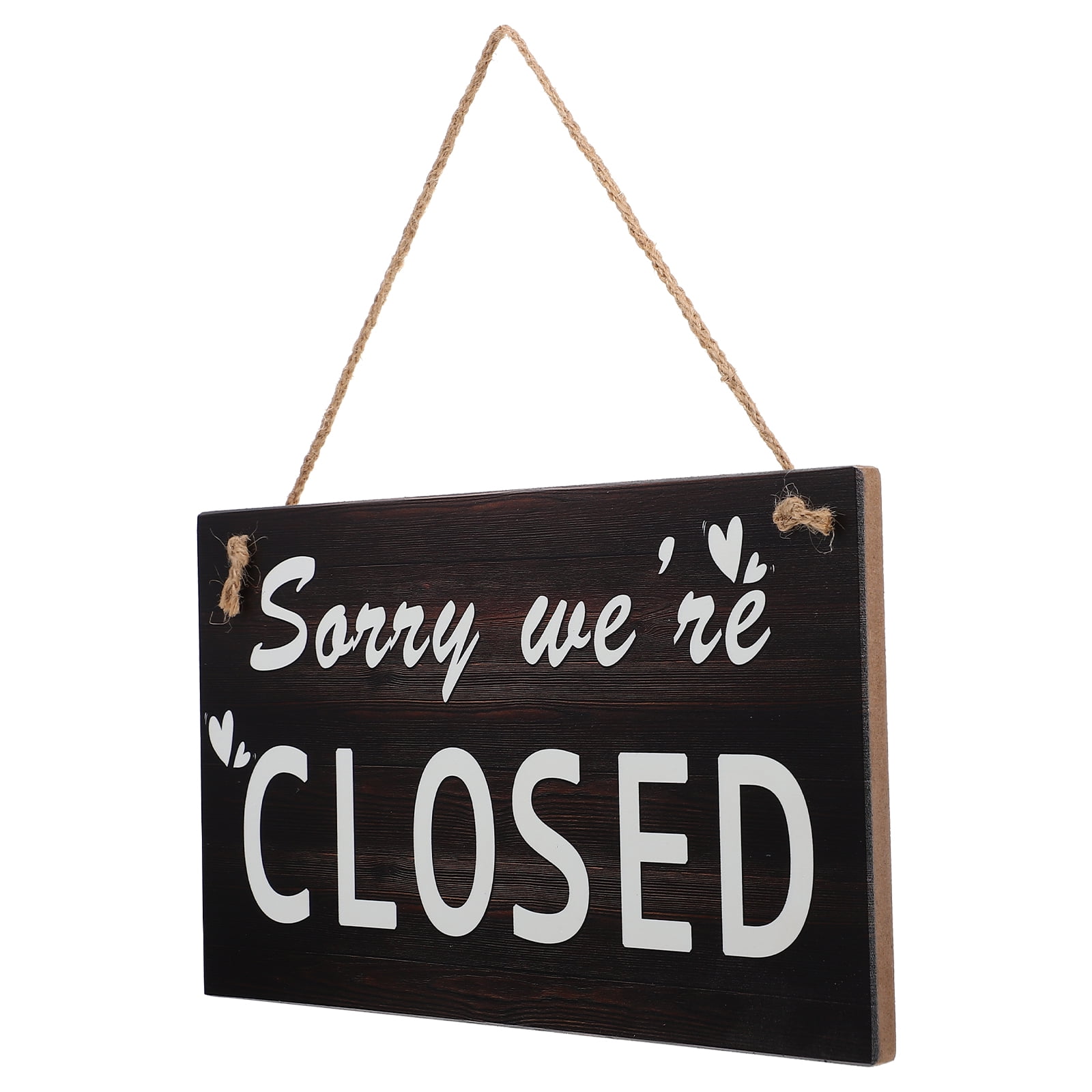 Hanging Closed Sign For Door Wall Retro Style Door Closed Sign Pendant
