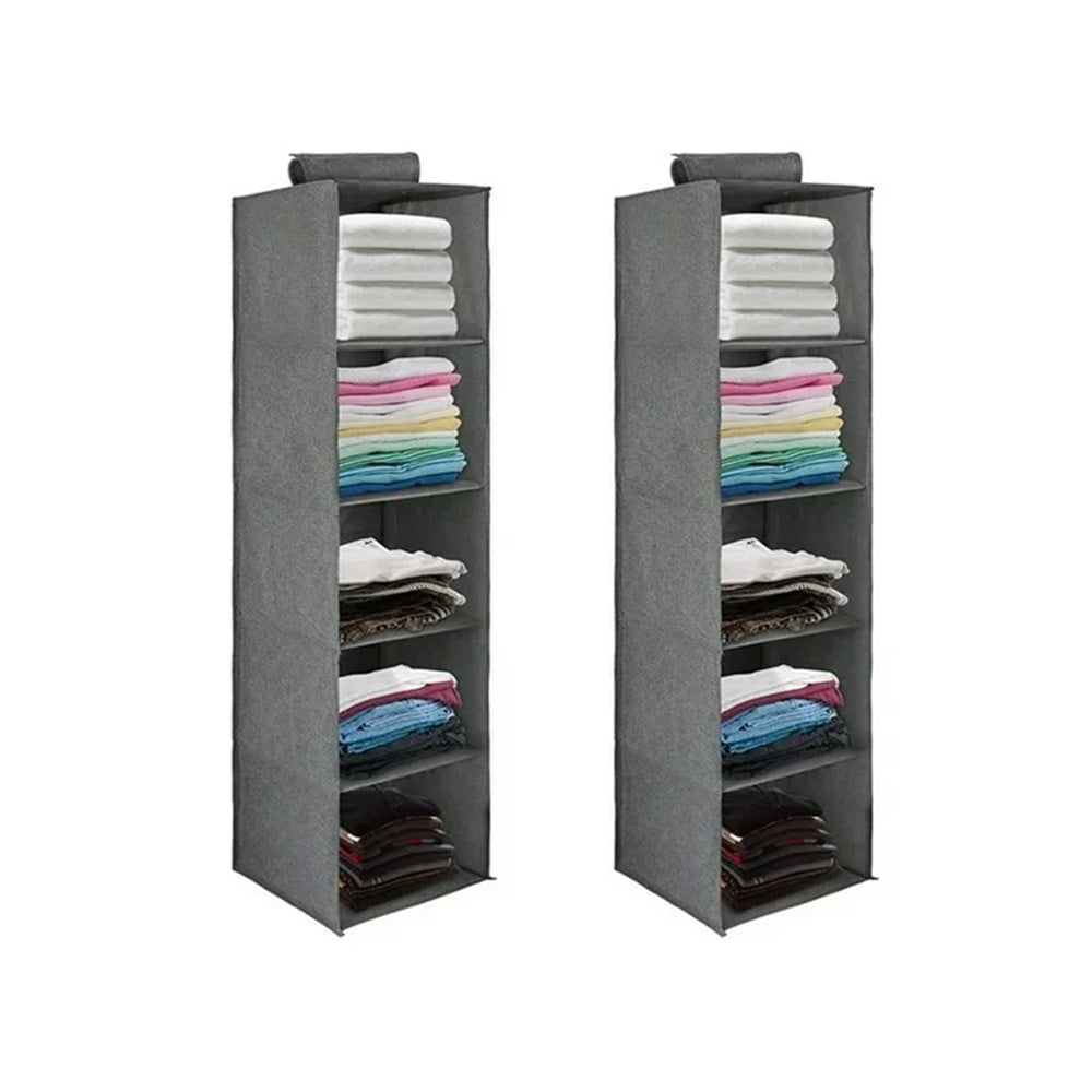 Hanging Closet Organizers and Storage, 5-Shelf Hanging Drawer for ...