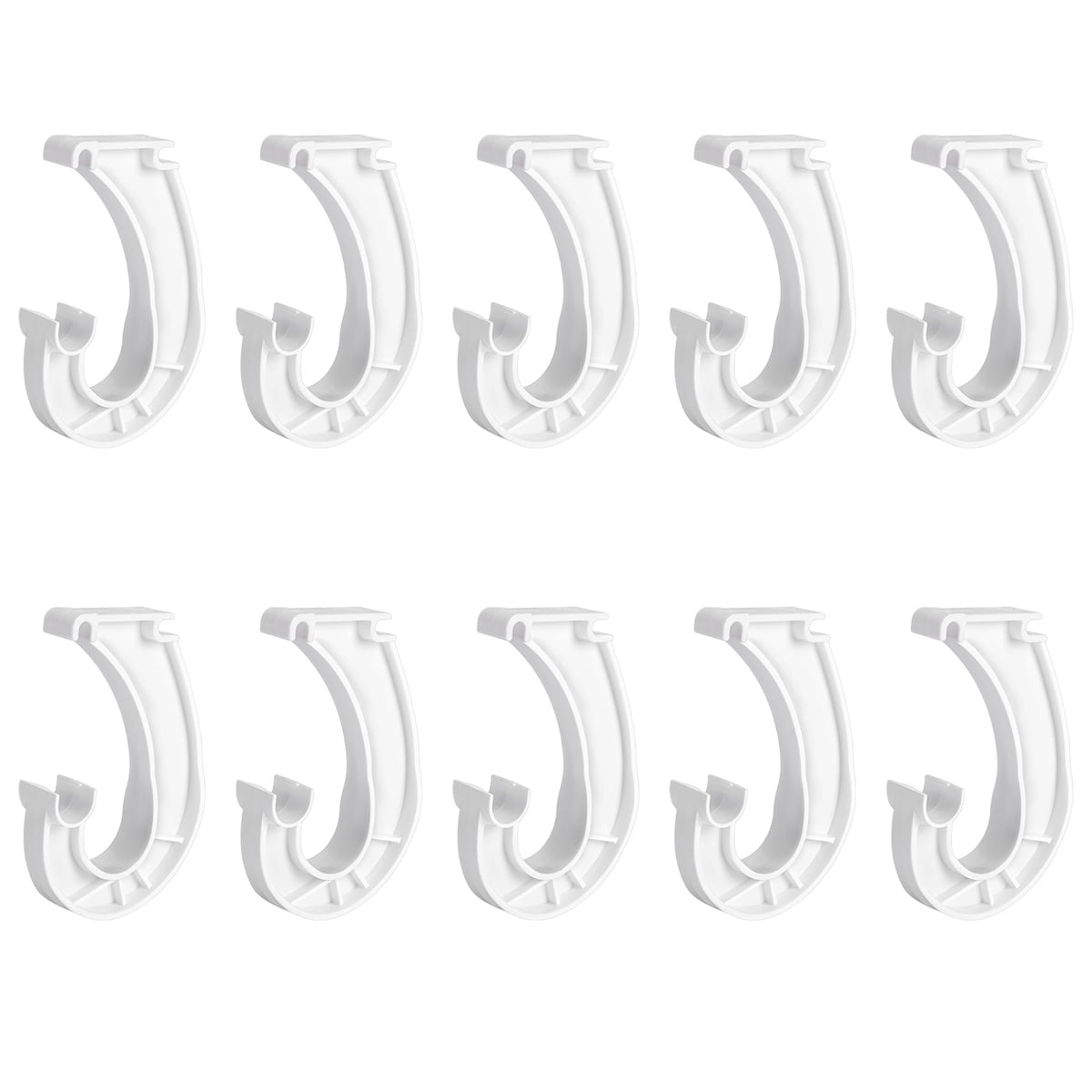 Hanging Closet Rod Support, Closet Shelf Rod Holder, Sturdy J-Shaped ...