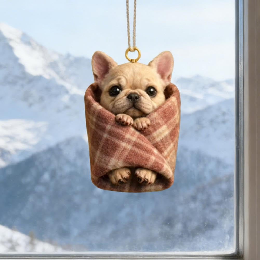 Hanging Cozy Wrapped Critters Plush Ornament, Cute Raccoon/Glider/Dog ...