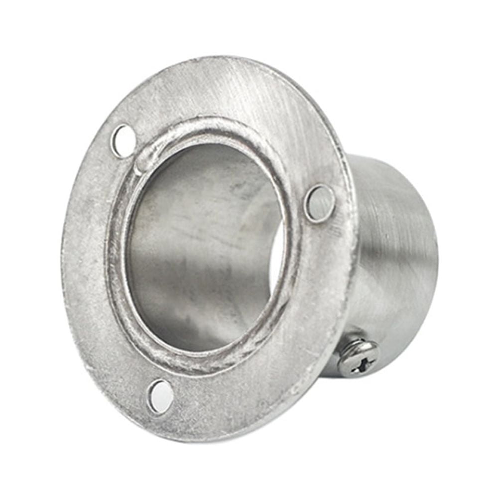 ULTNICE Industrial Clothes Rail Heavy Duty Closet Pole Socket Silver ...