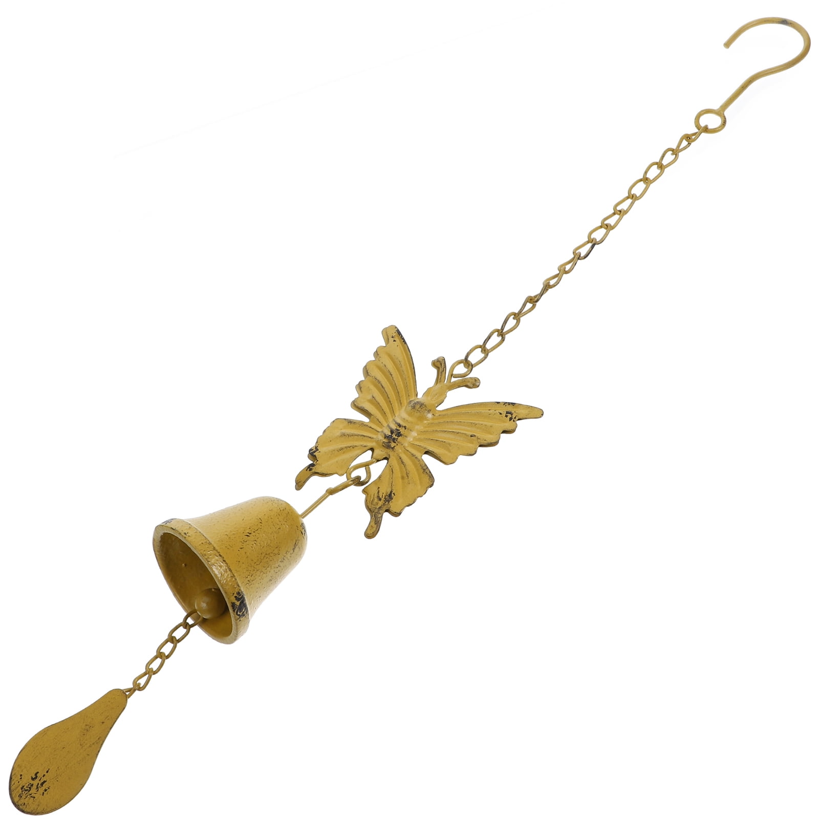 GOOHOCHY Wind Chime Yellow Iron 1Pcs 22.4x3.9x2.4in - Walmart.com
