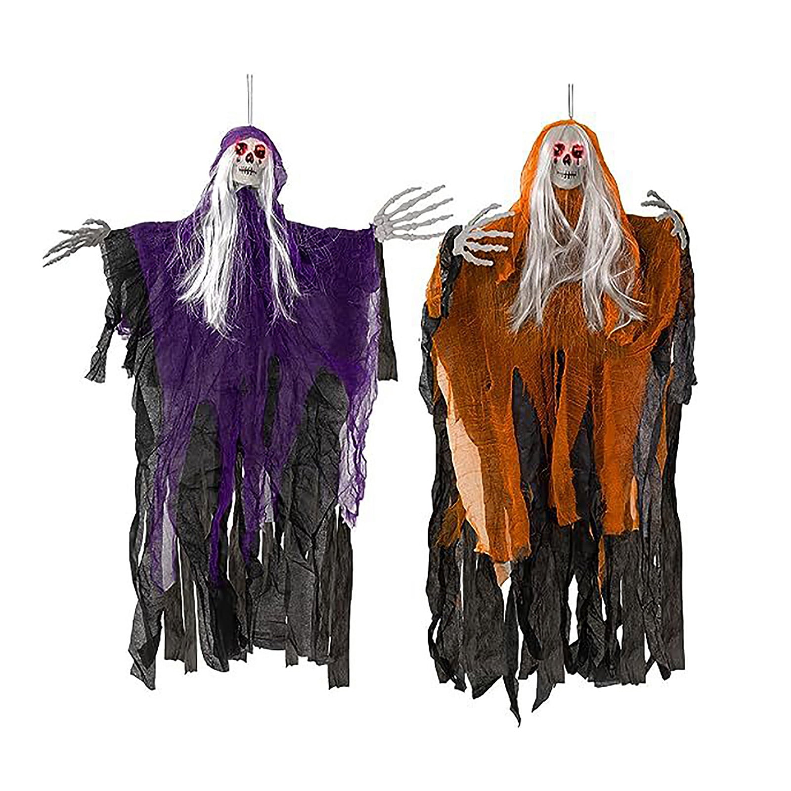 Hanging Decorations Outdoor Indoor Animated Scary Grim Skeleton ...