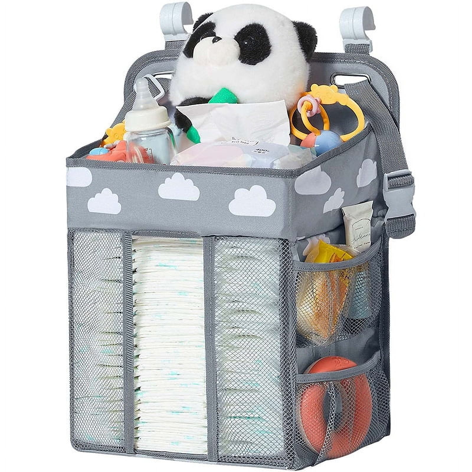 Hanging Diaper Organizer, Caddy Organizer with Multiple Pockets Diaper ...