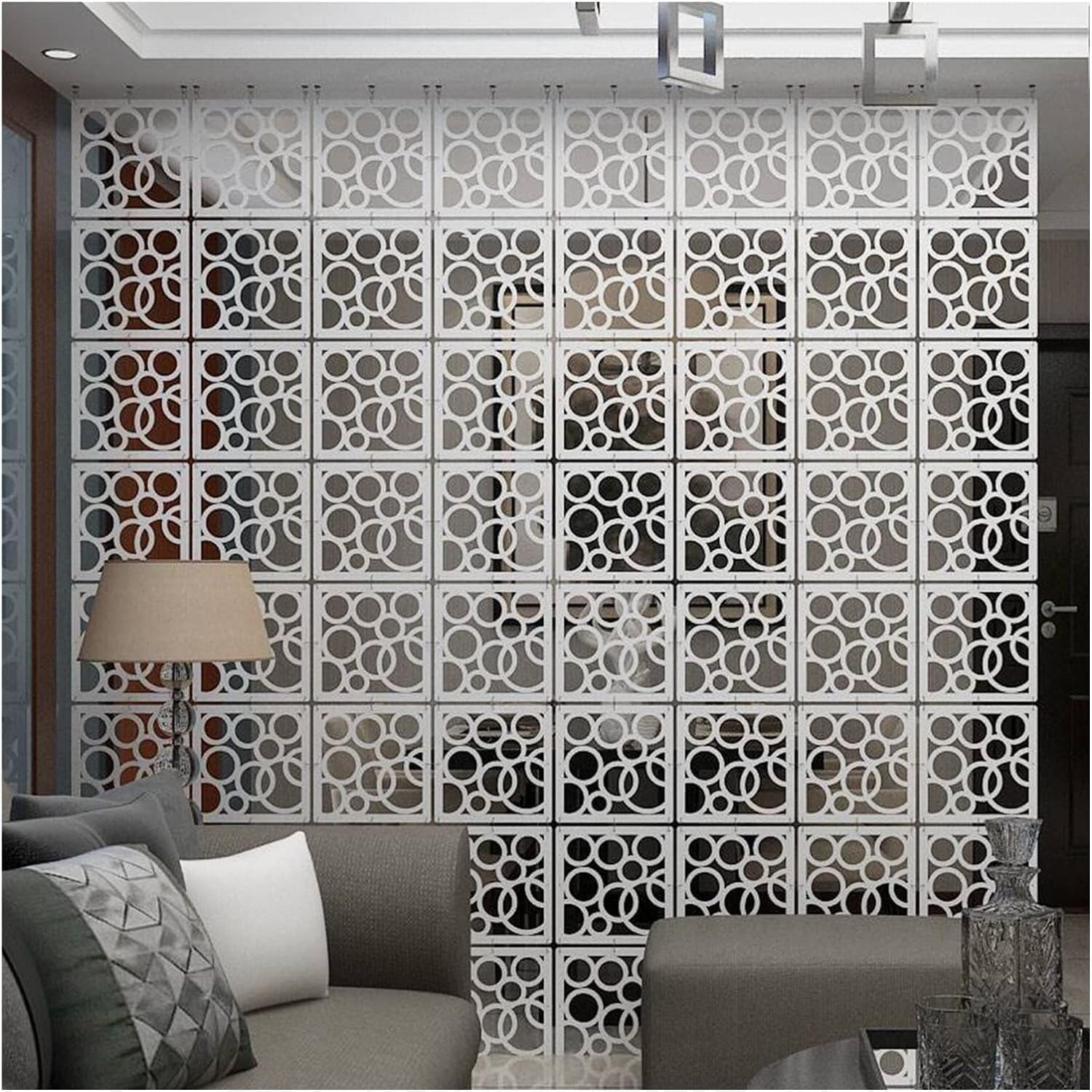 Hanging Divider Panel,Partitions Panel Screen, Wood Plastic Openworked ...