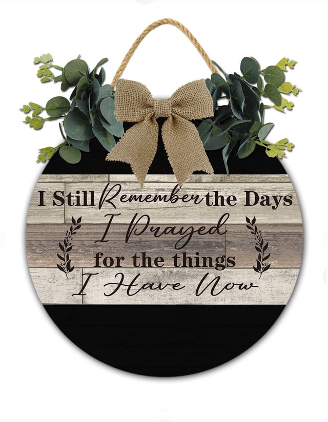 Hanging Door Sign 12X12In Inspirational Signs Gift Farmhouse I Still ...