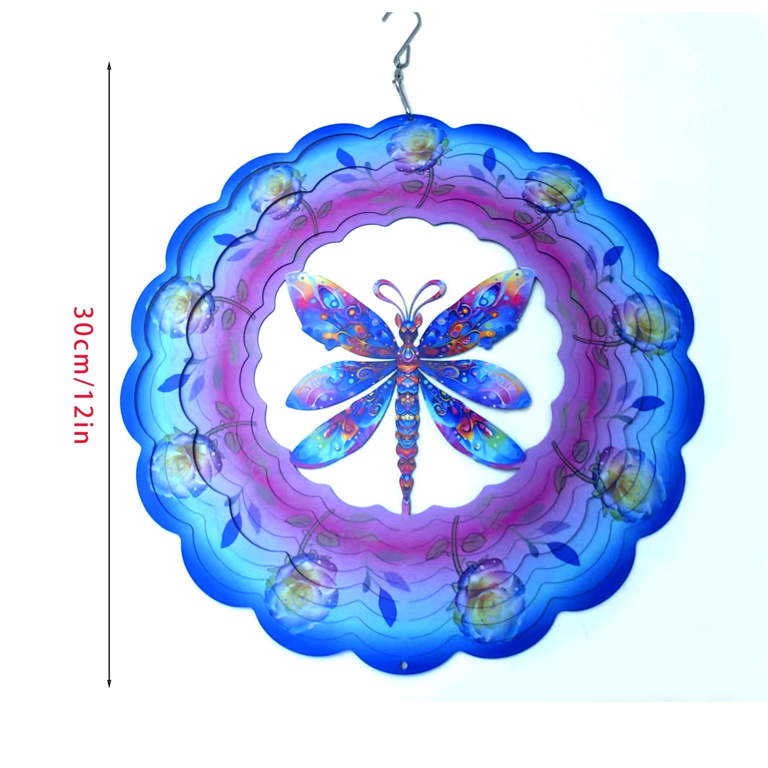 Hanging Dragonfly Wind Spinner for Outdoor & Indoor Decorations ...