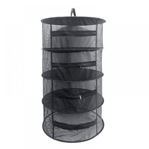Hanging Drying Rack 5-layer Collapsible Mesh Herb Dryer for Herbs and ...