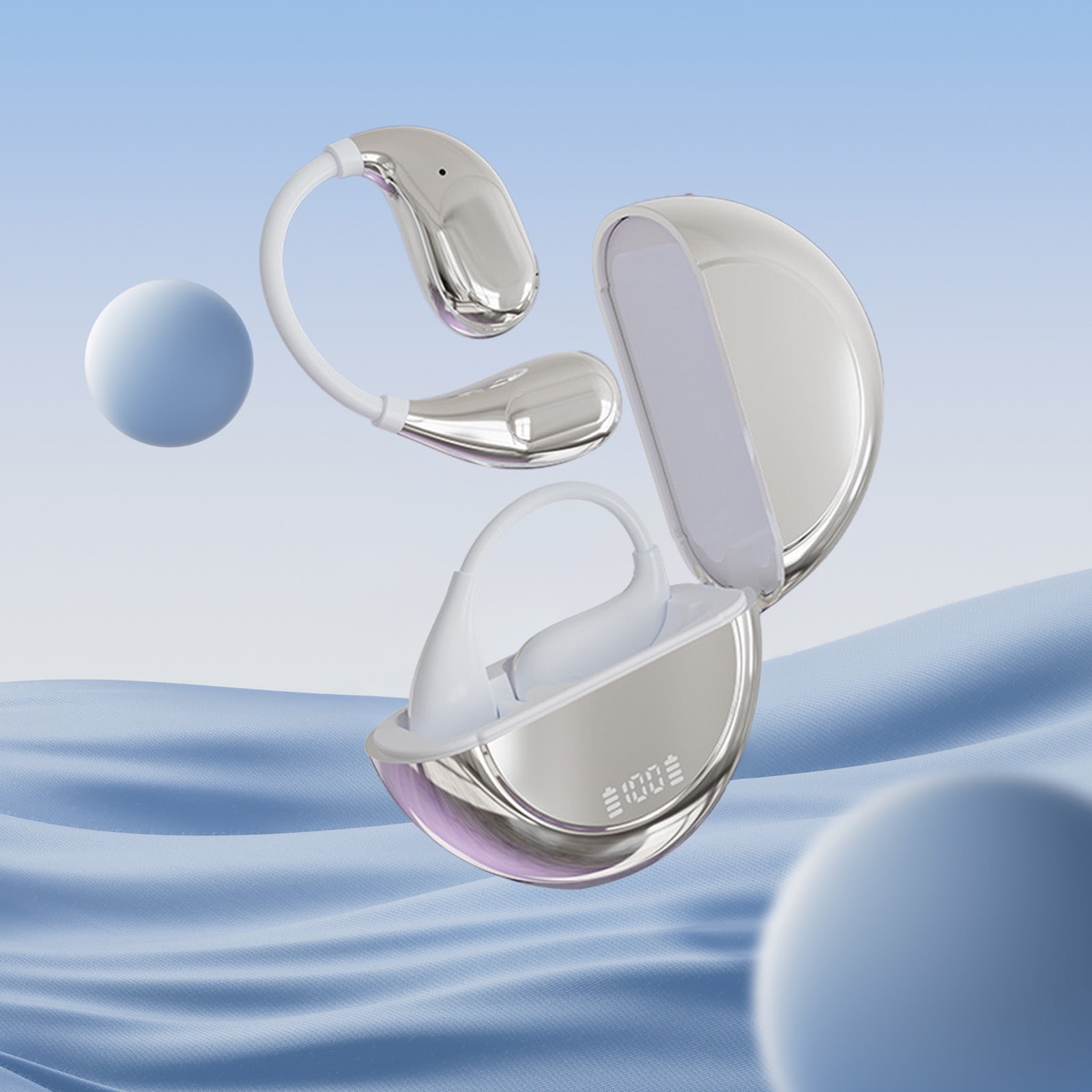 Hanging Ear Headphones Wireless Bluetooth, Earbuds with Intelligent ...