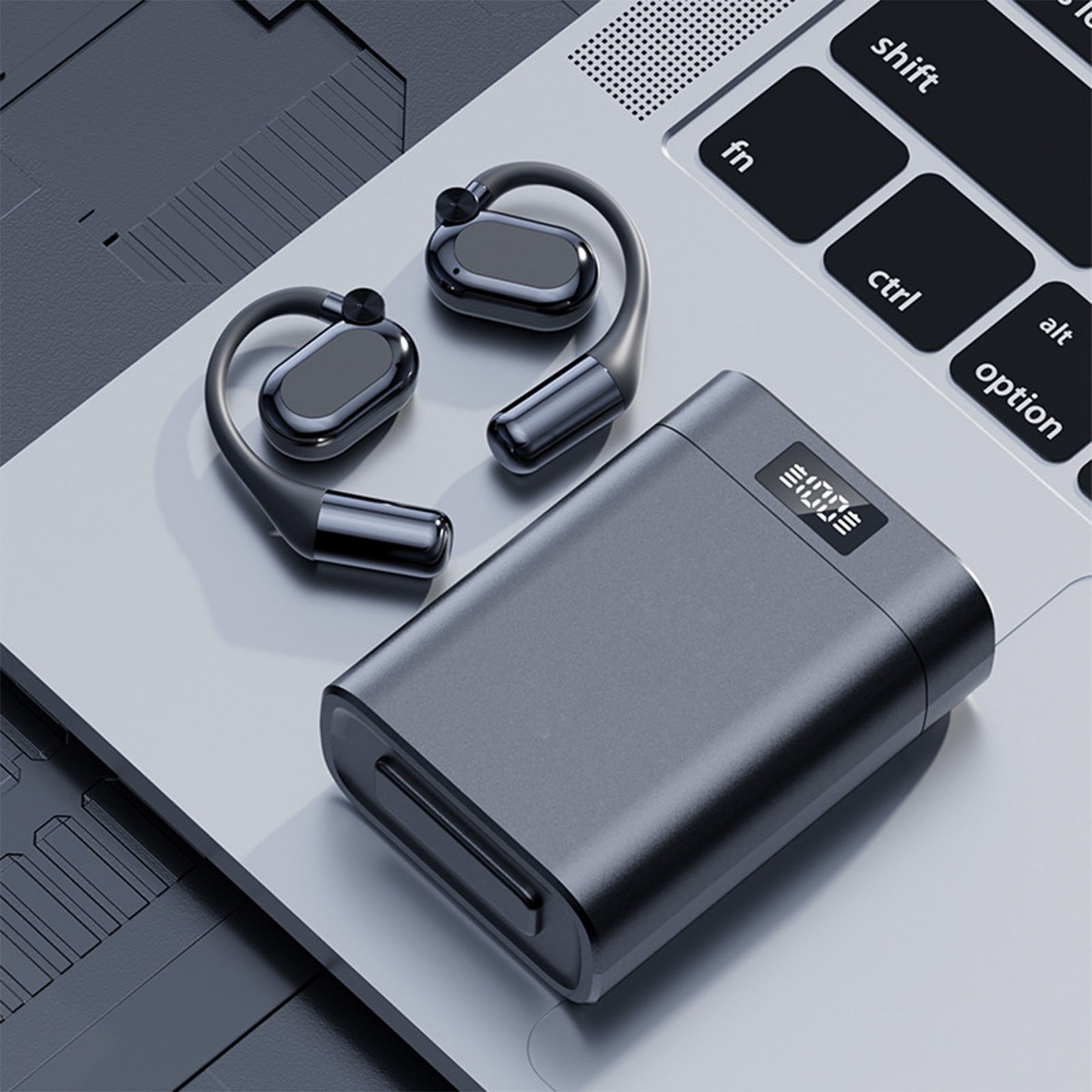 Hanging Ear Type Large Capacity Bluetooth Earbuds, Built-in Battery ...