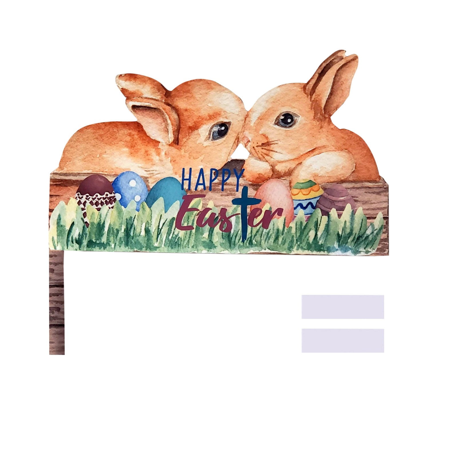 Hanging Easter Decorations Happy Easter Wooden Door Corner Door Frame ...