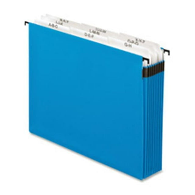 Hanging Expandable File- 9 Sections- Letter Size- Blue - Walmart ...