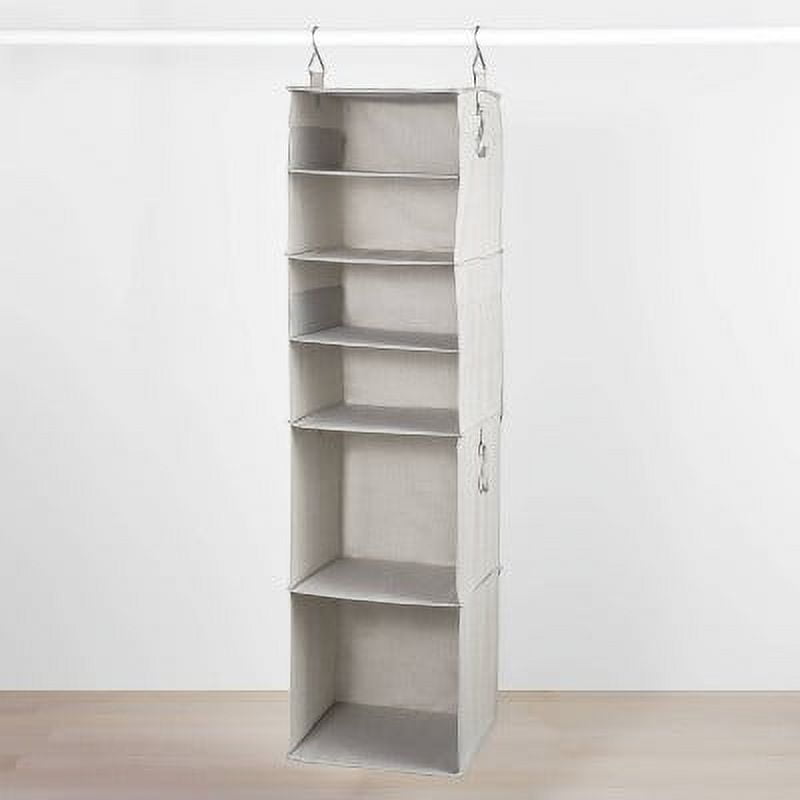 Hanging Fabric Storage Organizer Gray - Walmart.com