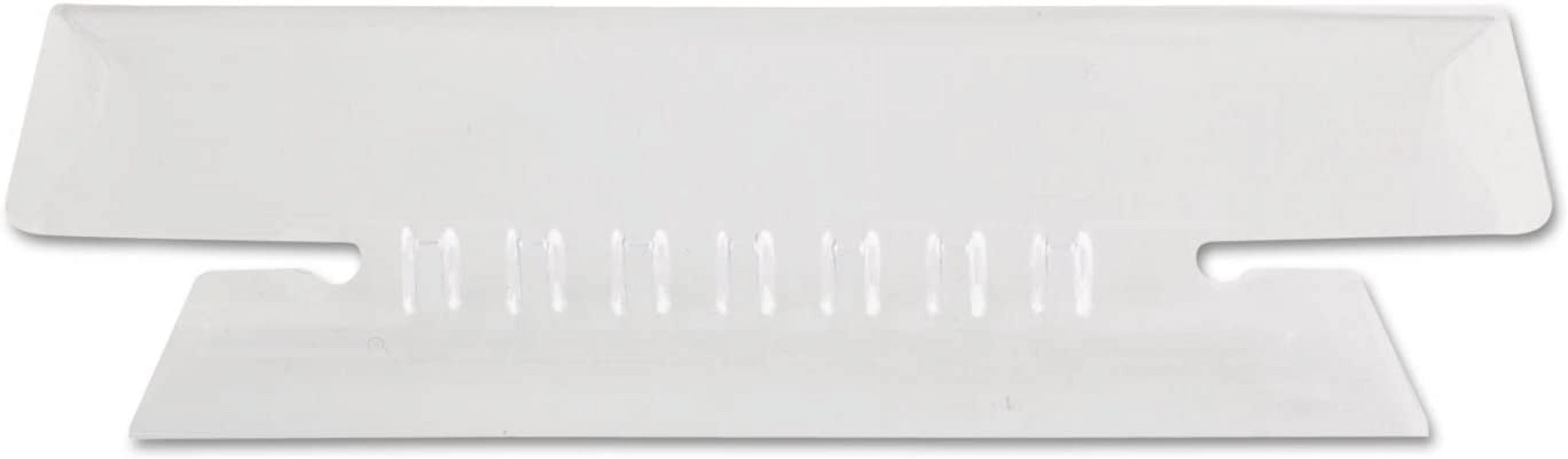 Hanging File Folder Tabs, 1/3 Cut, Variable Position, 3.5 Inch, Clear ...