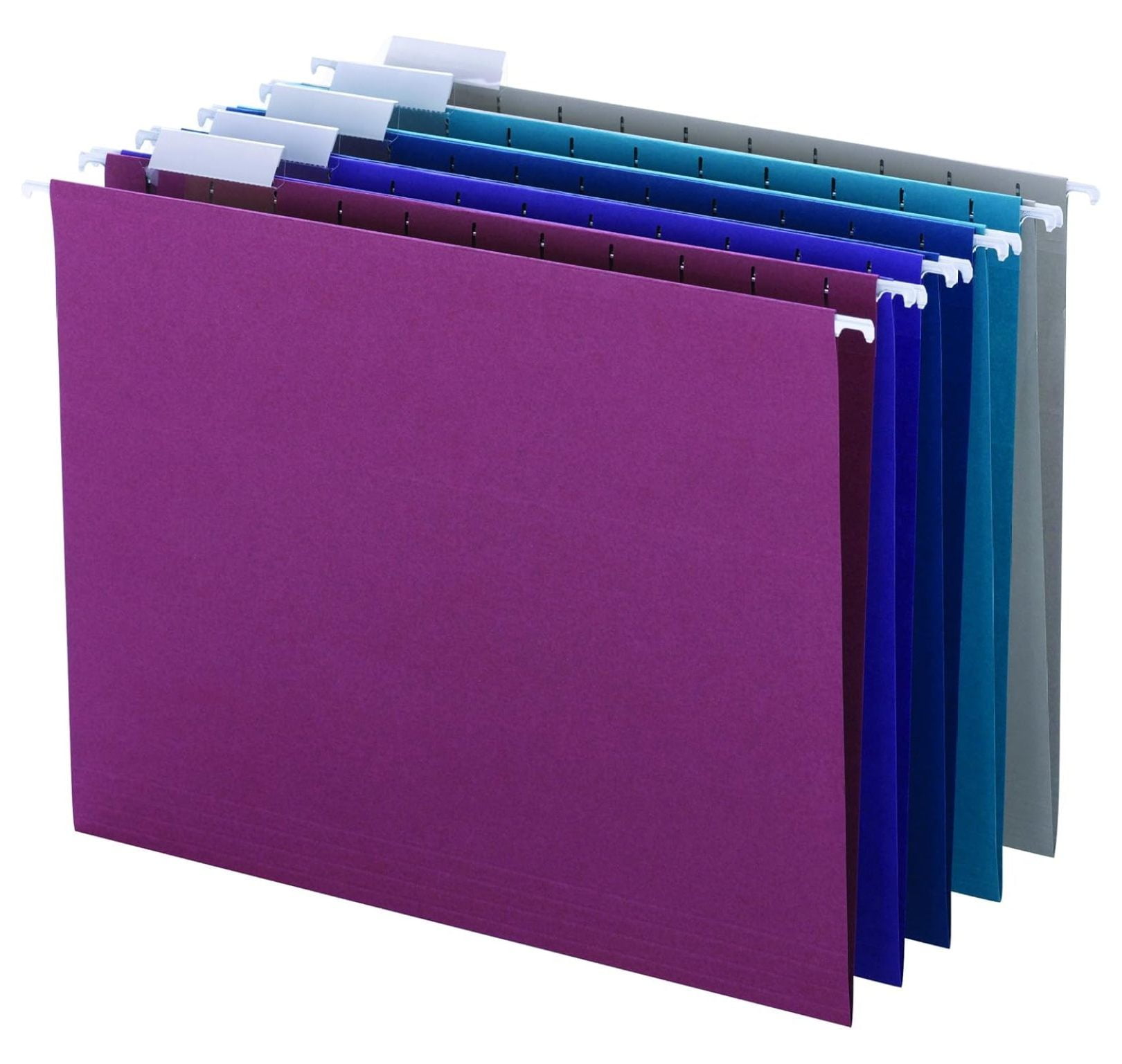 Hanging File Folders, 1/5 Cut Adjustable Tabs, Letter Size, Assorted ...