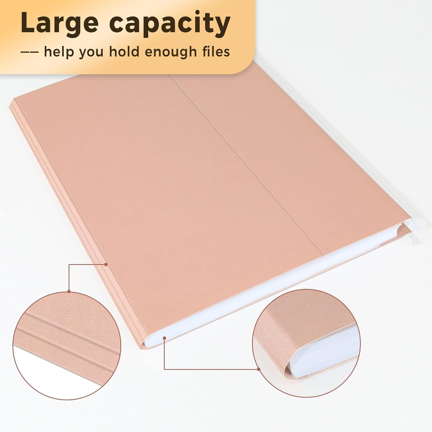 Hanging File Folders 25 Pack, Letter Size, 1/5-Cut Tabs, Pastel Colors ...