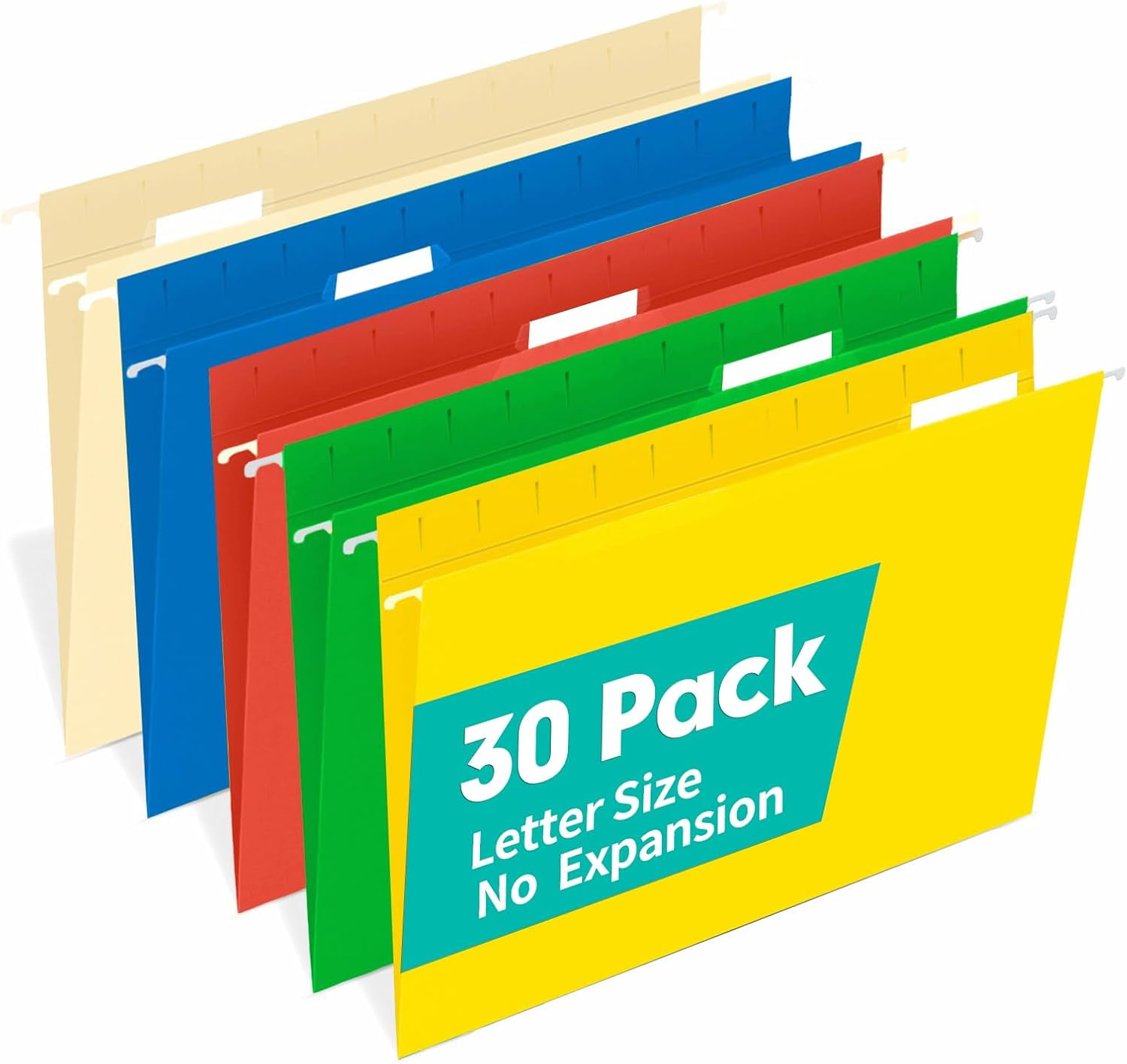 Hanging File Folders, 30 Pack Letter Size Reinforced Hanging Folders ...