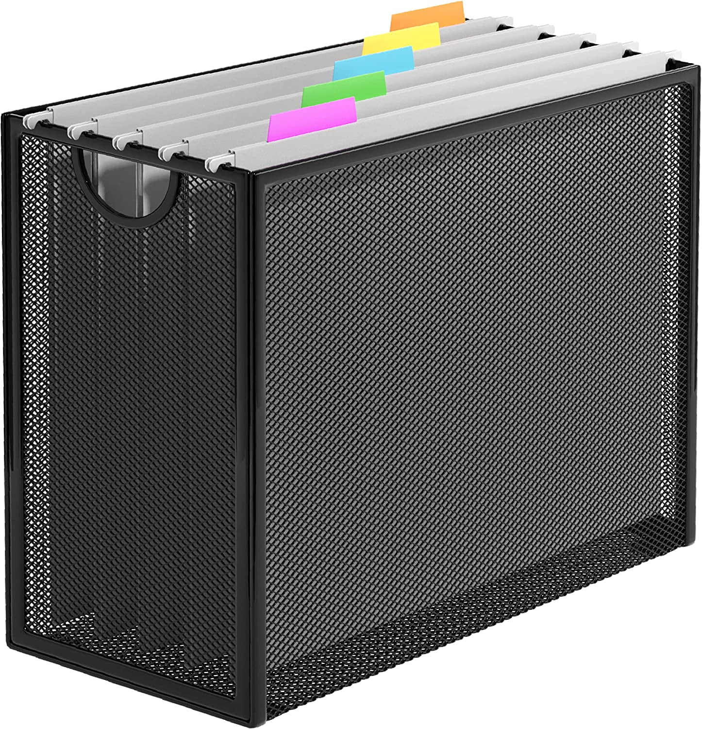 Hanging File Organizer, Letter-Size File Holder Filing Box with 5 ...
