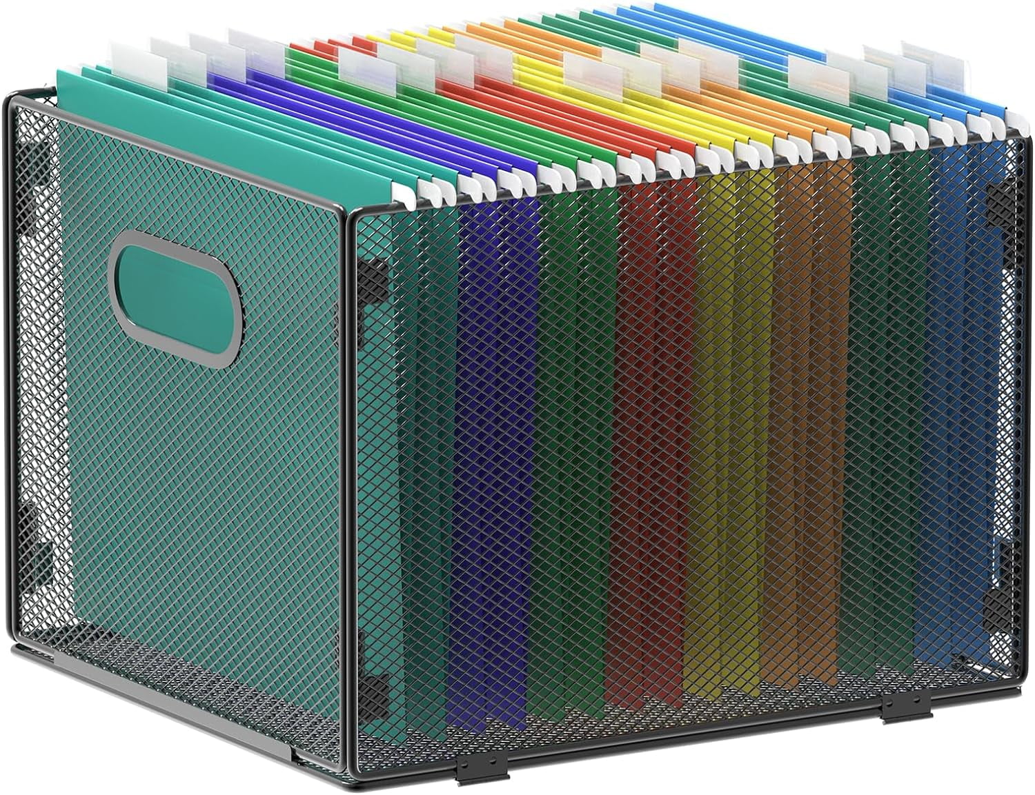 Hanging File Organizer, Mesh File Folder Organizer File Crate File ...