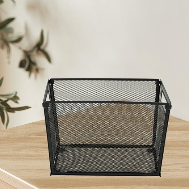 Hanging File Organizer Metal File Holder Box with Handle Letter Sized ...