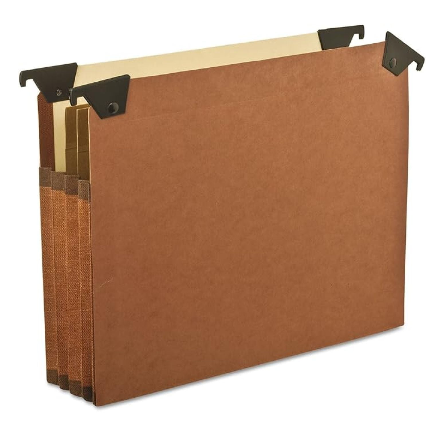 Hanging File Pockets - 3 1/2 Inch Expansion, Letter Size, Brown & Red ...