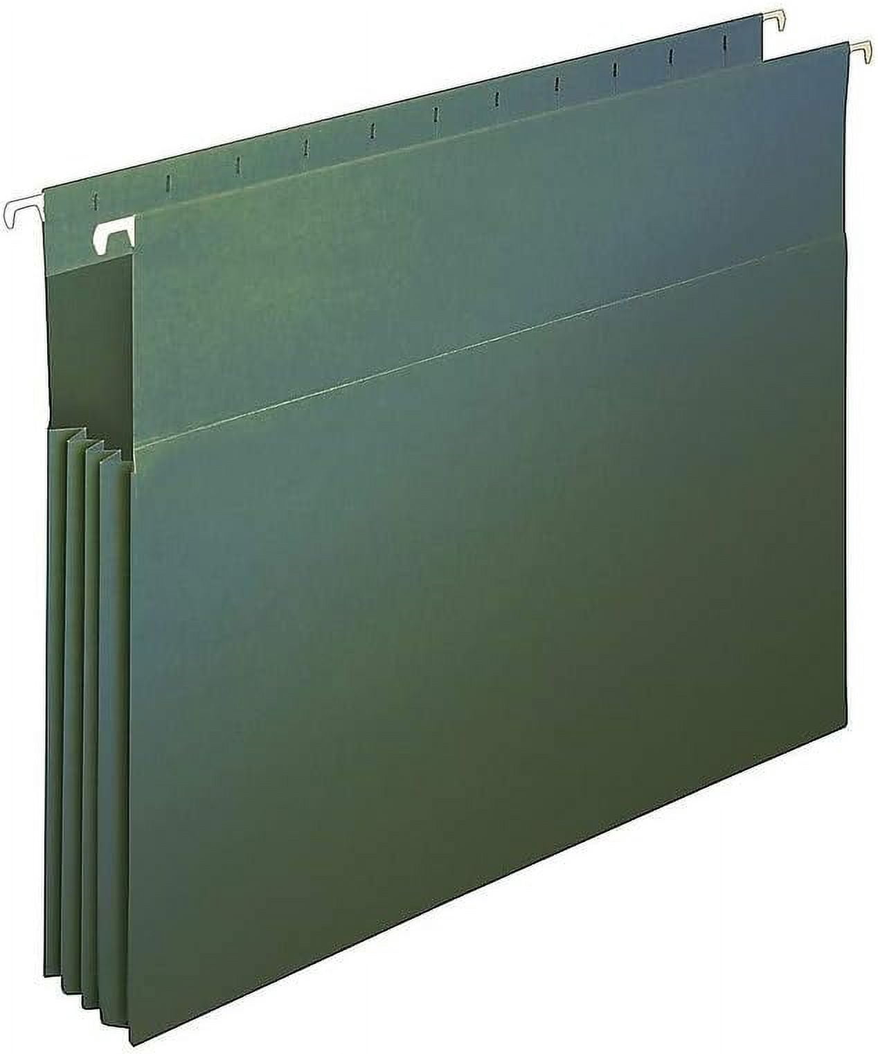 Hanging File Pockets, 3.5" Expansion, Staight Cut, Letter Size ...
