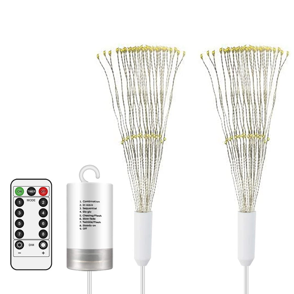 Hanging Fireworks String Lights, 240 LEDs, 8 Modes with Remote Control ...