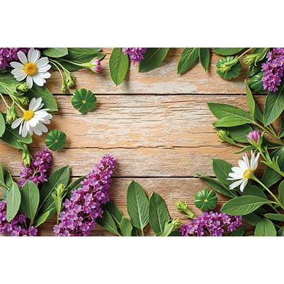 Hanging Flowers r Wood Backdrop Wood Spring Party Home rations ...