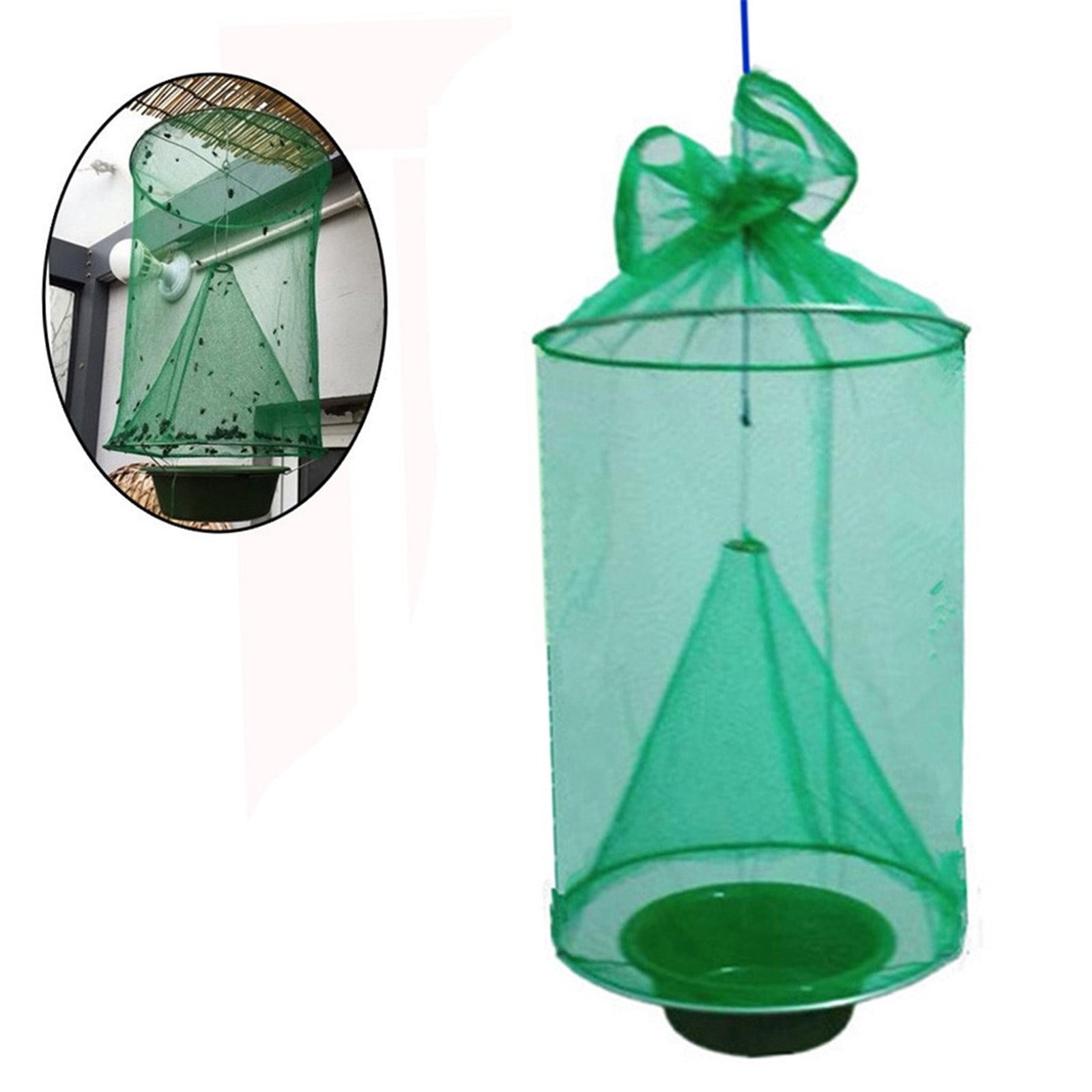 Hanging Fly Trap Cage | Disposable Outdoor Indoor Fly Catcher ...