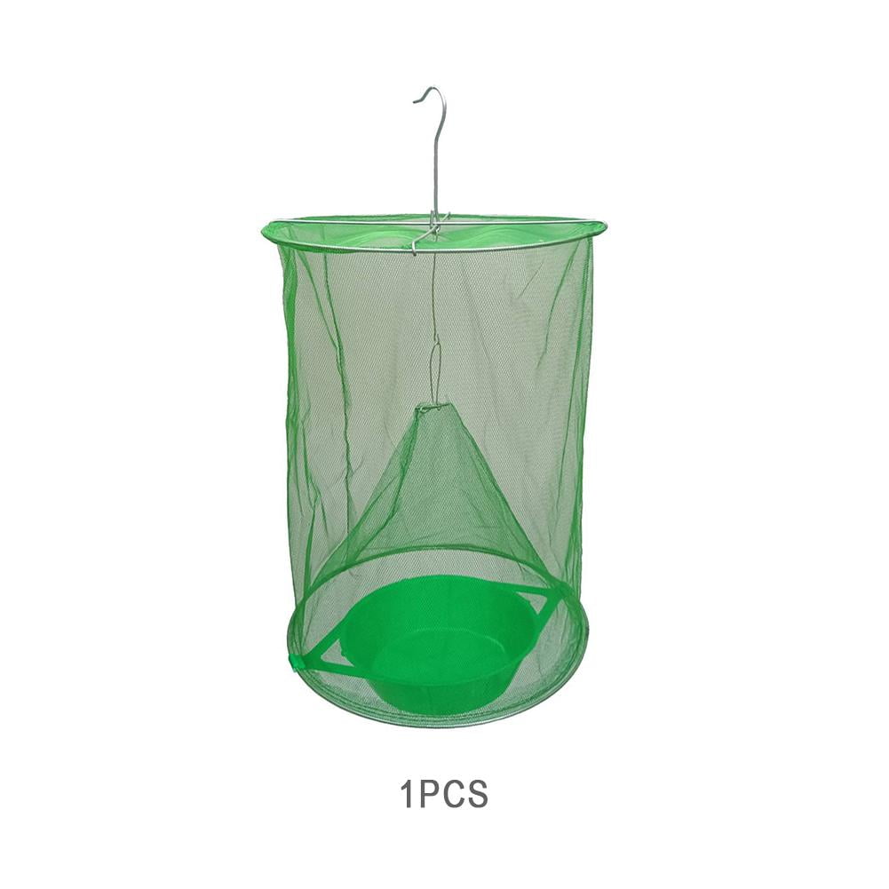 Hanging Fly Trap with Bait Tray Fly Catcher Cage for Indoor Outdoor ...
