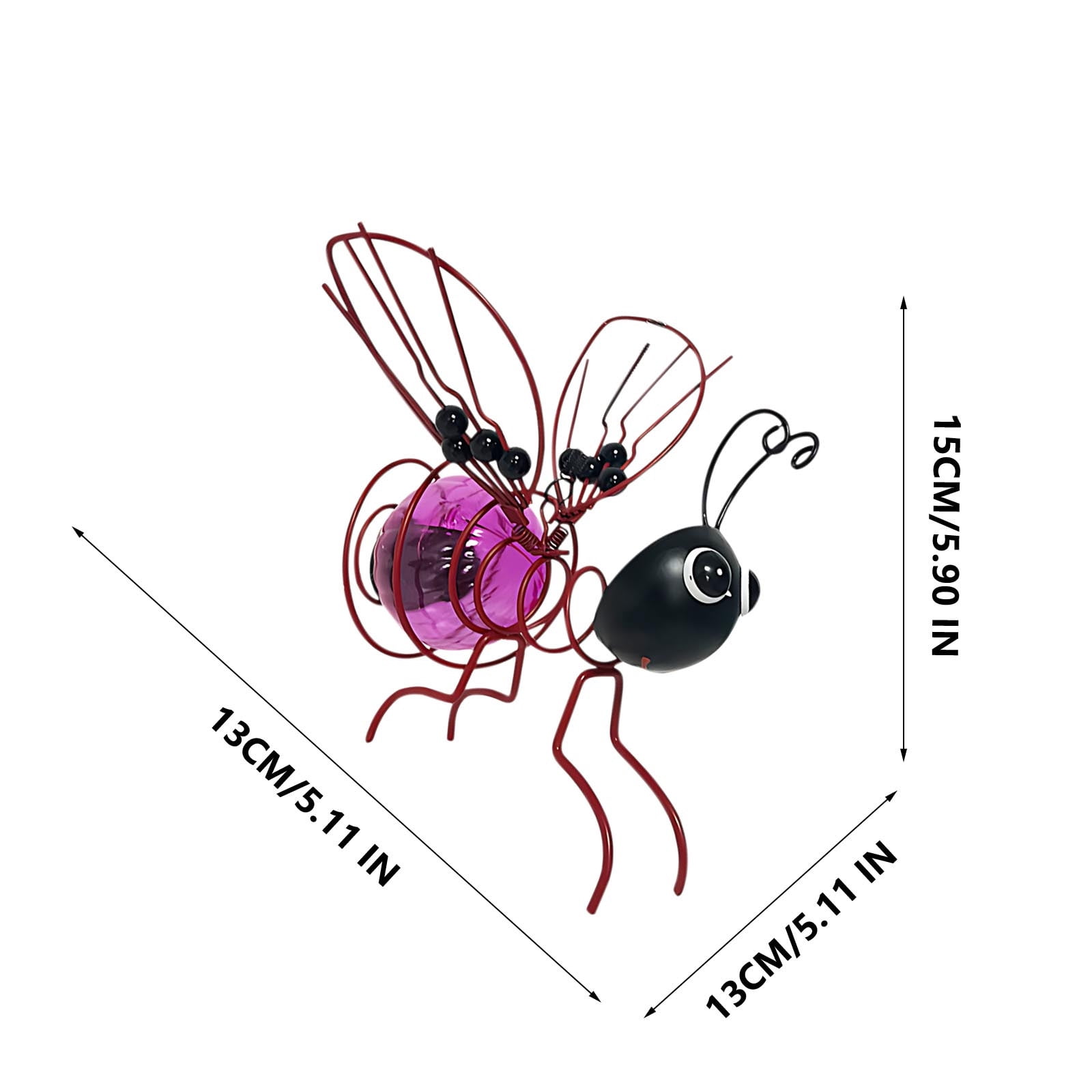 Hanging Flying Sky Luminous Simulation Insect Decoration Garden ...