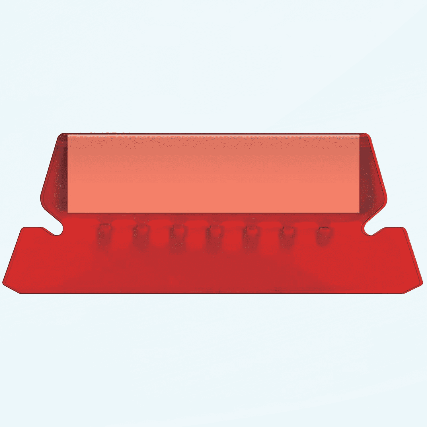Hanging Folder Tabs, 2", Clear Red, 25 Tabs and Inserts per Pack (42 ...