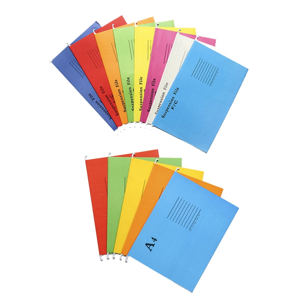 Hanging Folders File Colored Document Office Organizer Paper Pocket ...