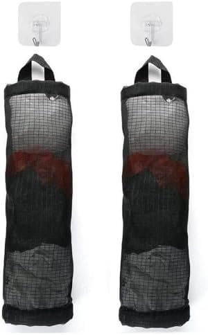 Hanging Folding Mesh Garbage Bag Organizer Trash Bags Holder Recycling ...
