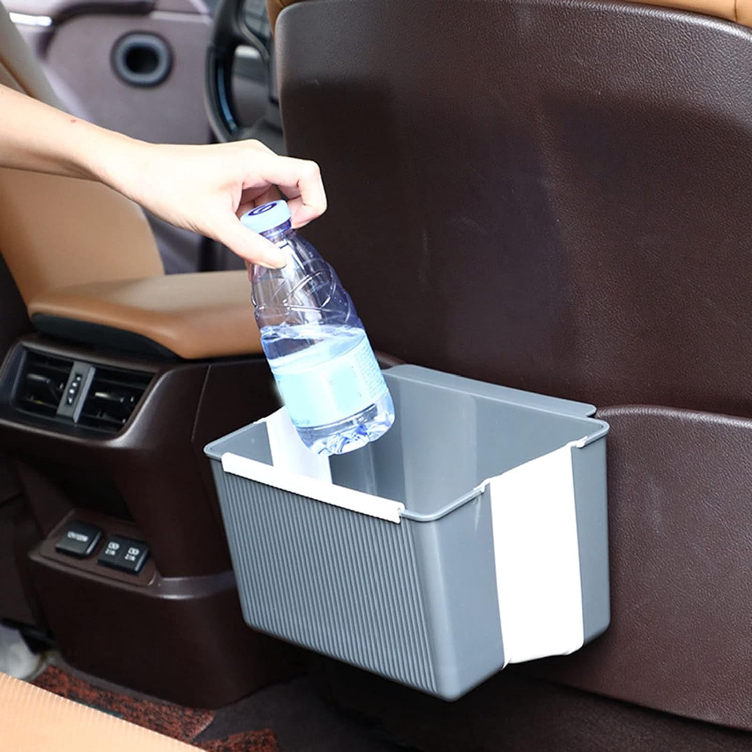 Hanging Folding Mini Trash Can, 4L Tiny Wall Mounted Waste Garbage Bin ...