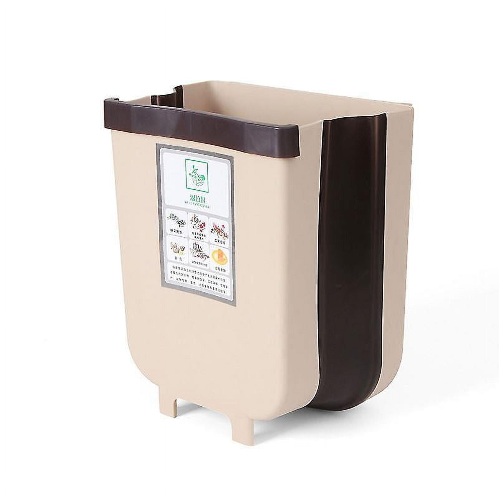 Hanging Folding Mini Trash Can Small Collapsible Garbage Bin Under Sink ...