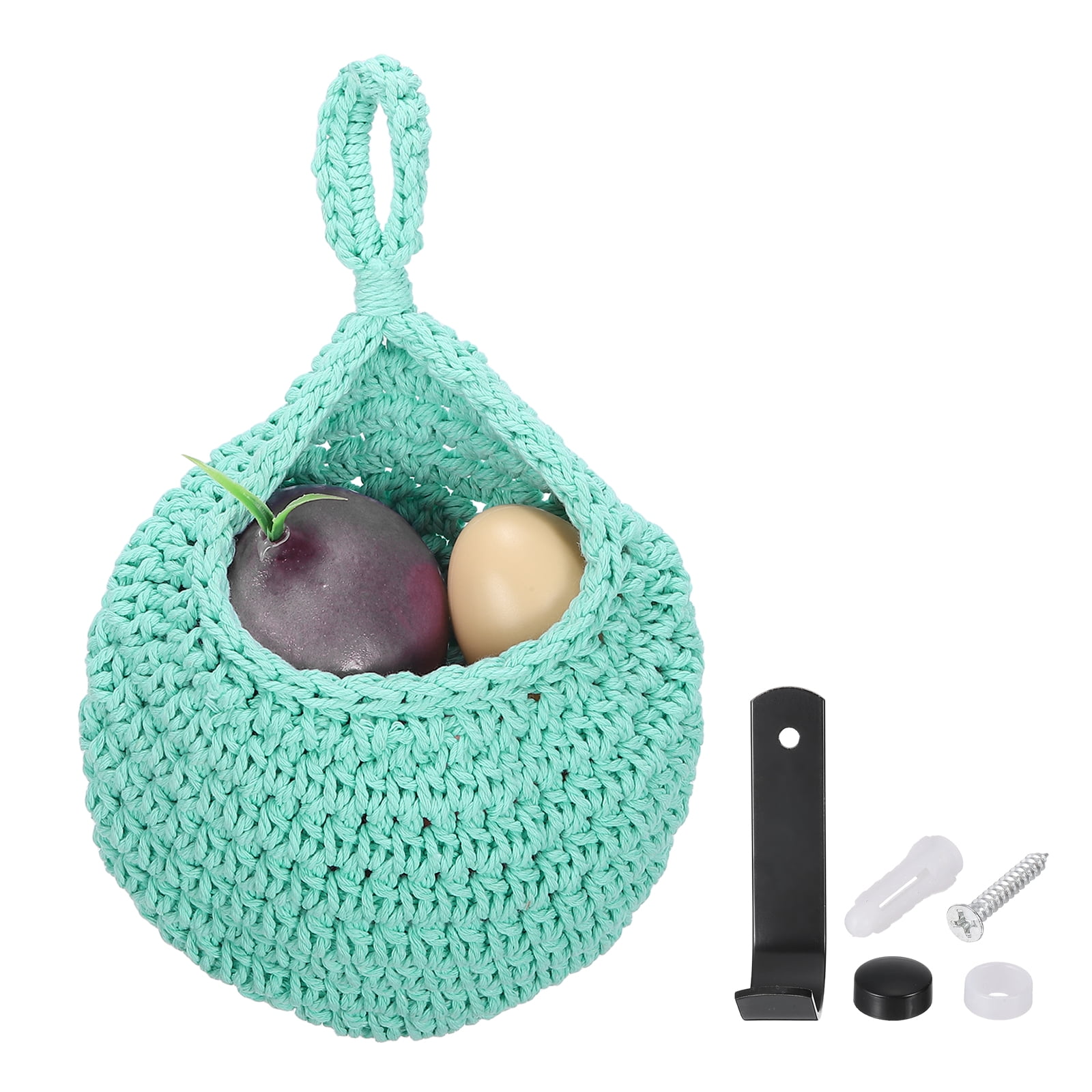 Hanging Fruit Basket for Kitchen, Wall Hanging Basket, M Size Blue ...