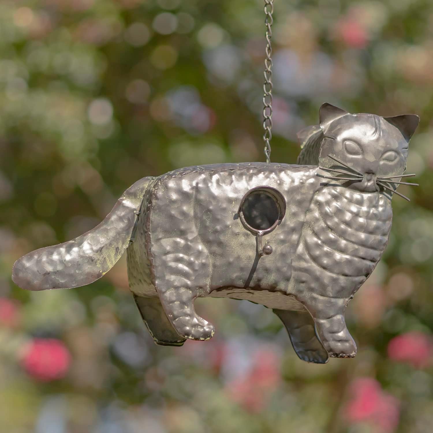 Hanging Galvanized Animal Shaped Birdhouses (Cat) - Walmart.com