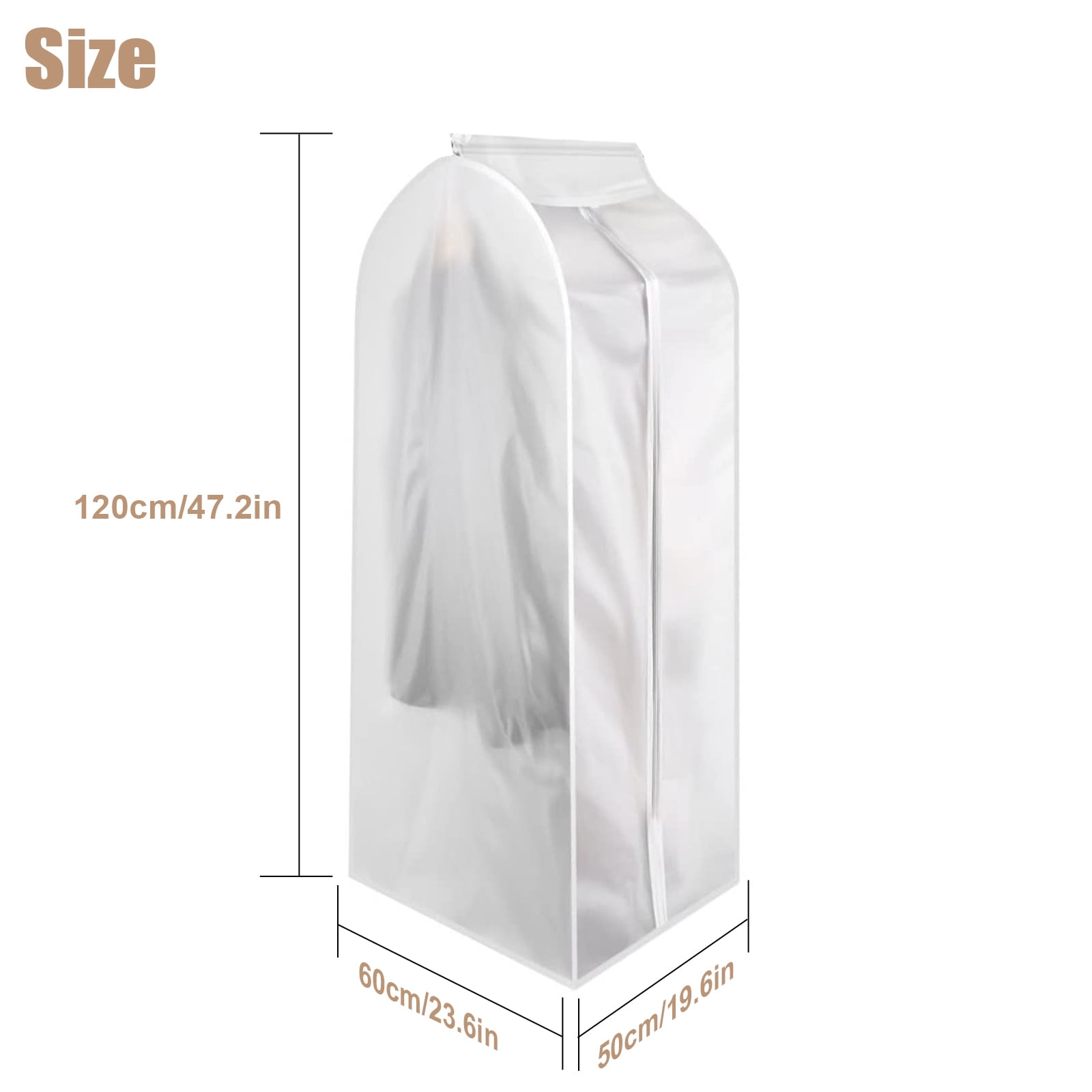 Hanging Garment Bags Clothes Covers, Clothing Storage Dustproof Cover ...