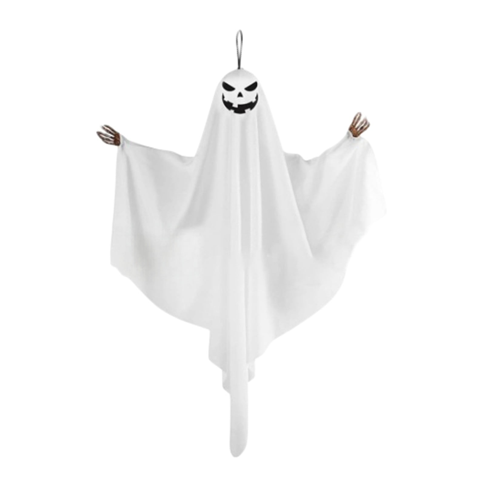 Hanging Ghost Decor with Skeleton Hands - Spooky Halloween Decorations ...