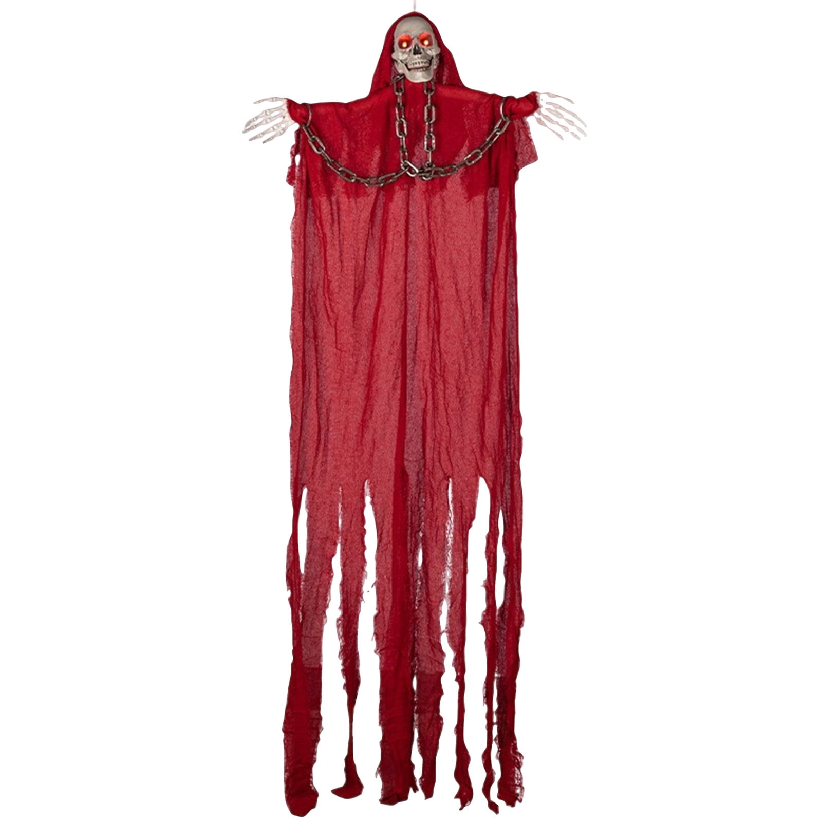 Hanging Ghost Decorations With Draped Cloaks Iron Chain Luminous Sound ...
