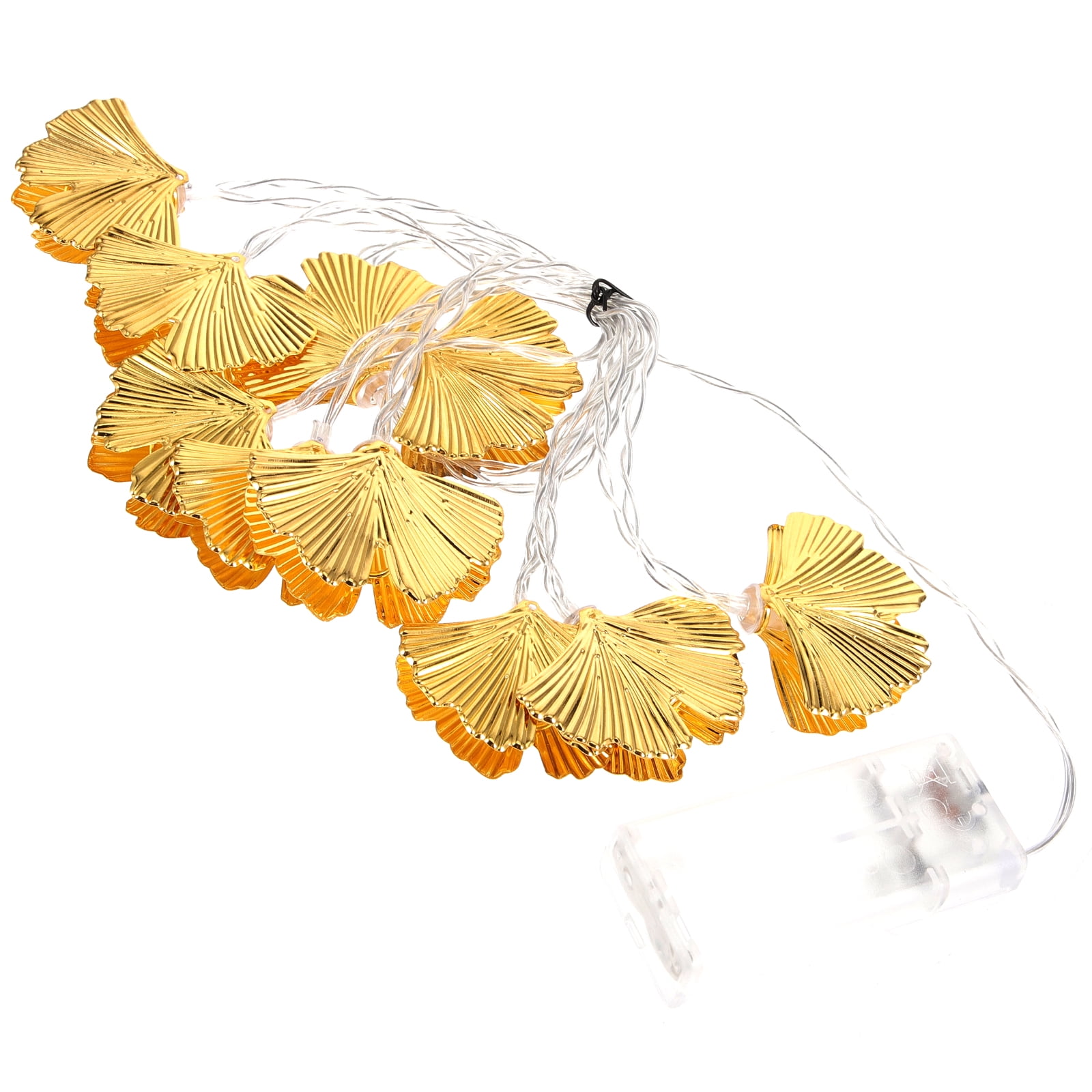 Hanging Gold Battery Light Lights Ginkgo Leaf Light Warm Decor 200x5 ...