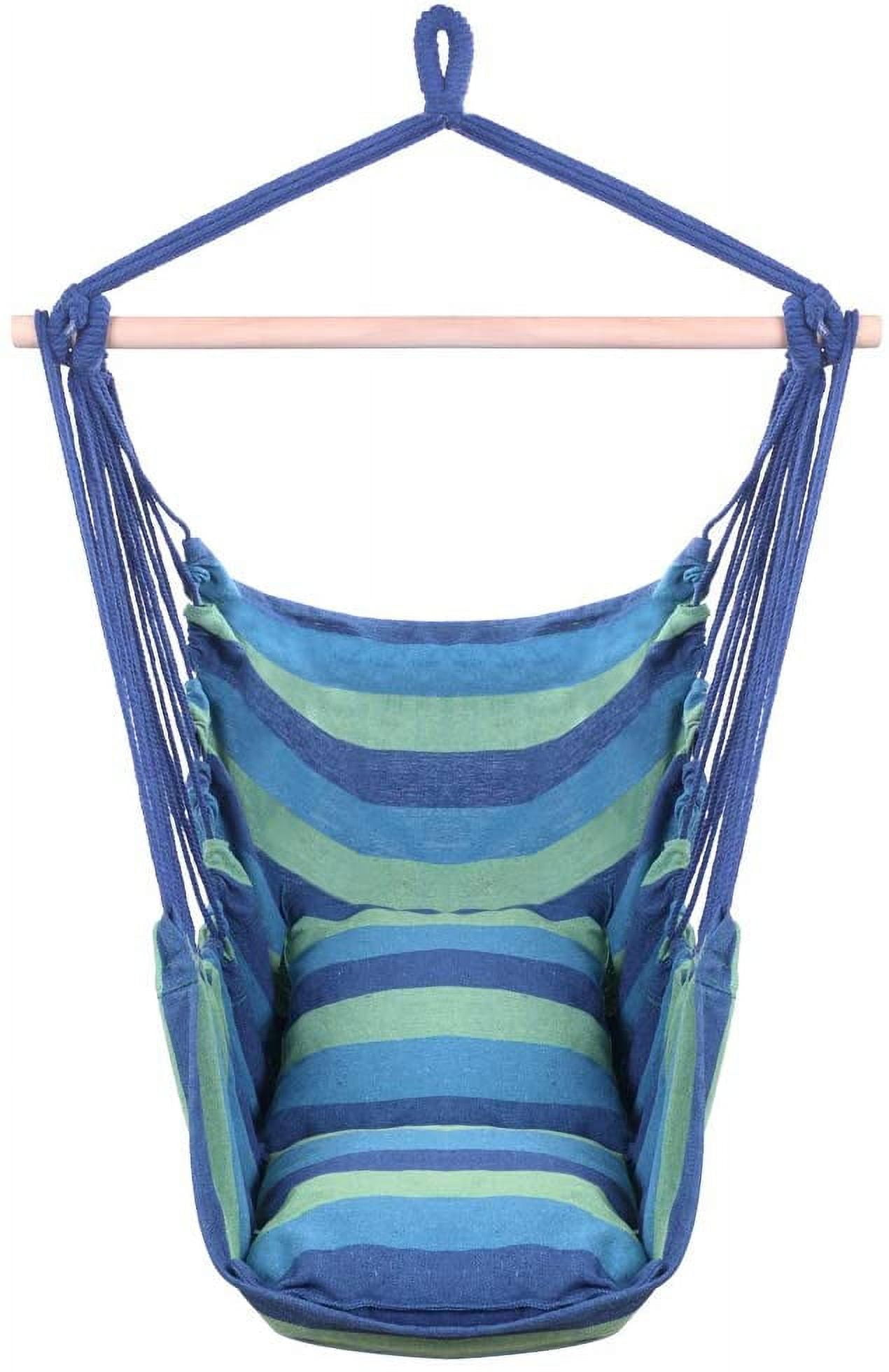 Hanging Hammock Chair Hanging Swing Chair Indoor Outdoor Hanging Rope ...