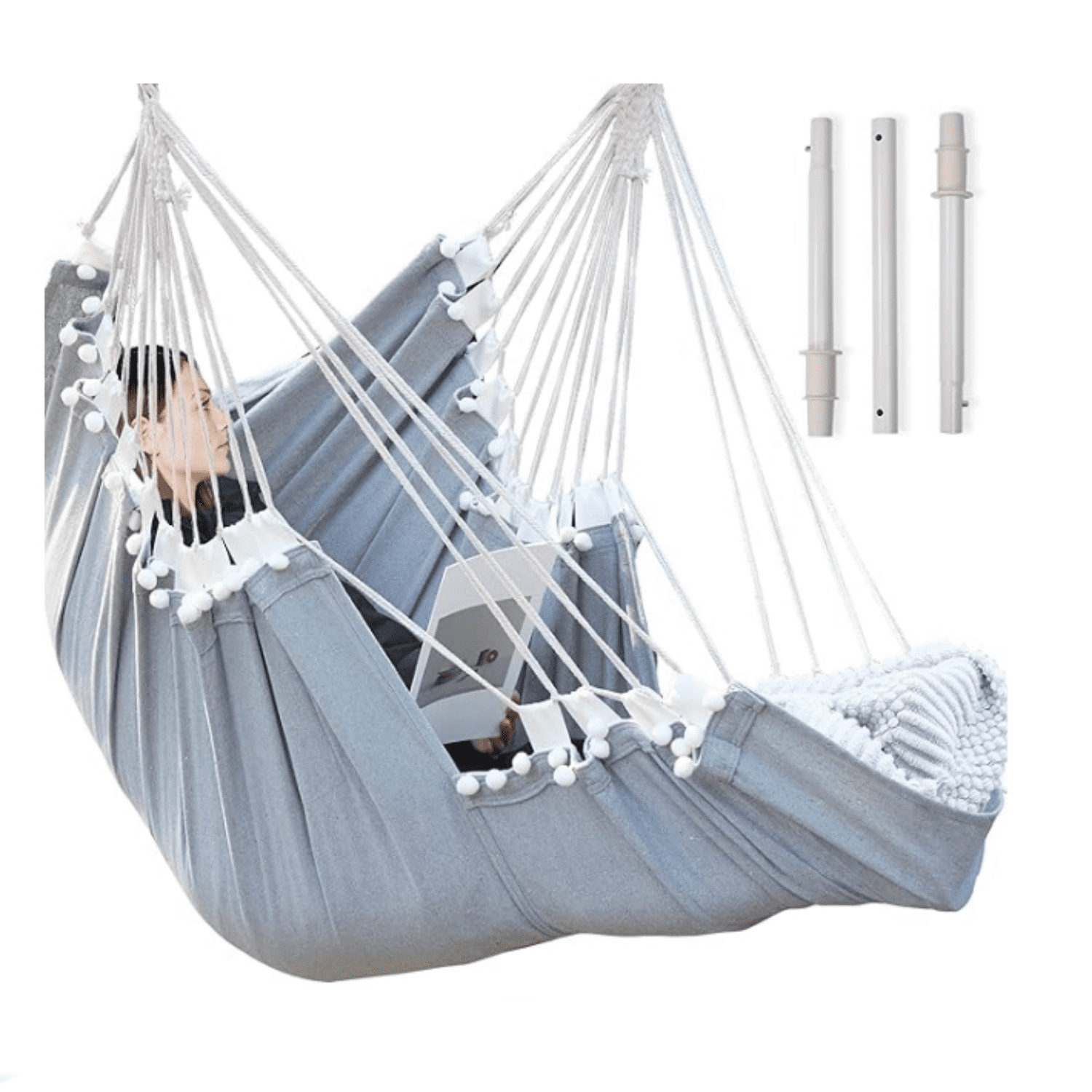Hanging Hammock Chair Swing for Bedroom, Outdoor Hanging Chair, Indoor ...