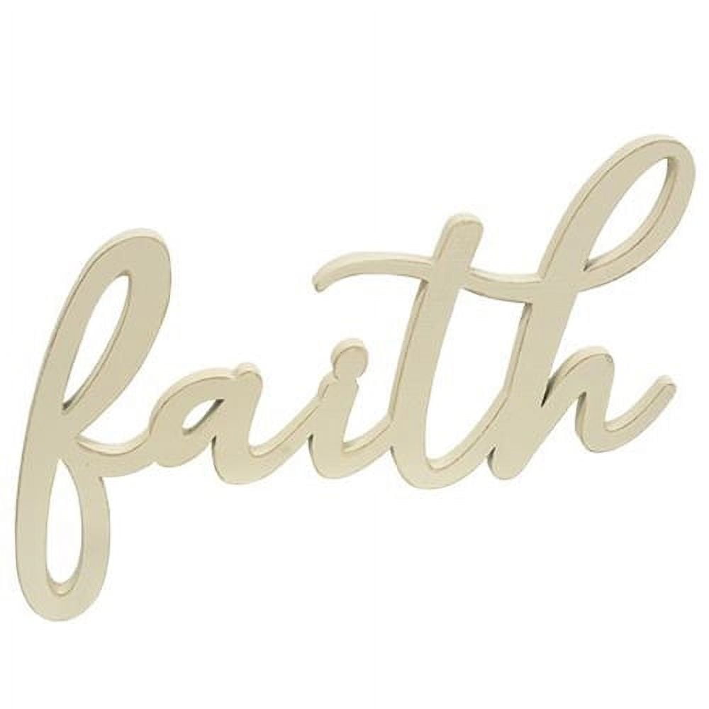 *Hanging Ivory Script Faith Sign - Walmart.com