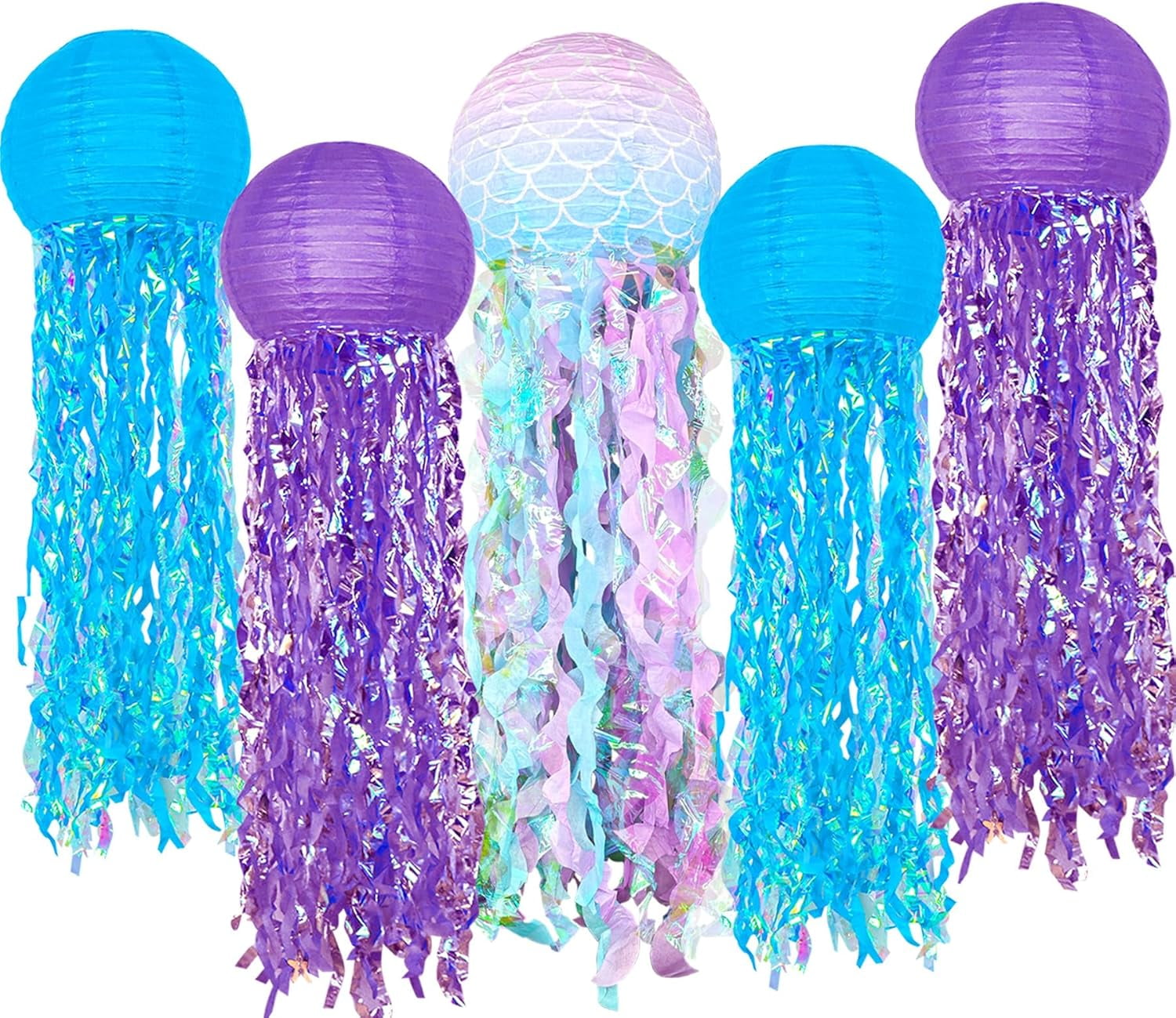 Hanging Jelly Fish Decoration, Colorful Jellyfish Paper Lanterns ...